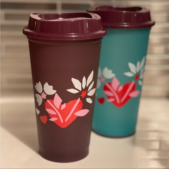 Starbucks | Kitchen | Starbucks Valentines Day Color Changing Cup ...